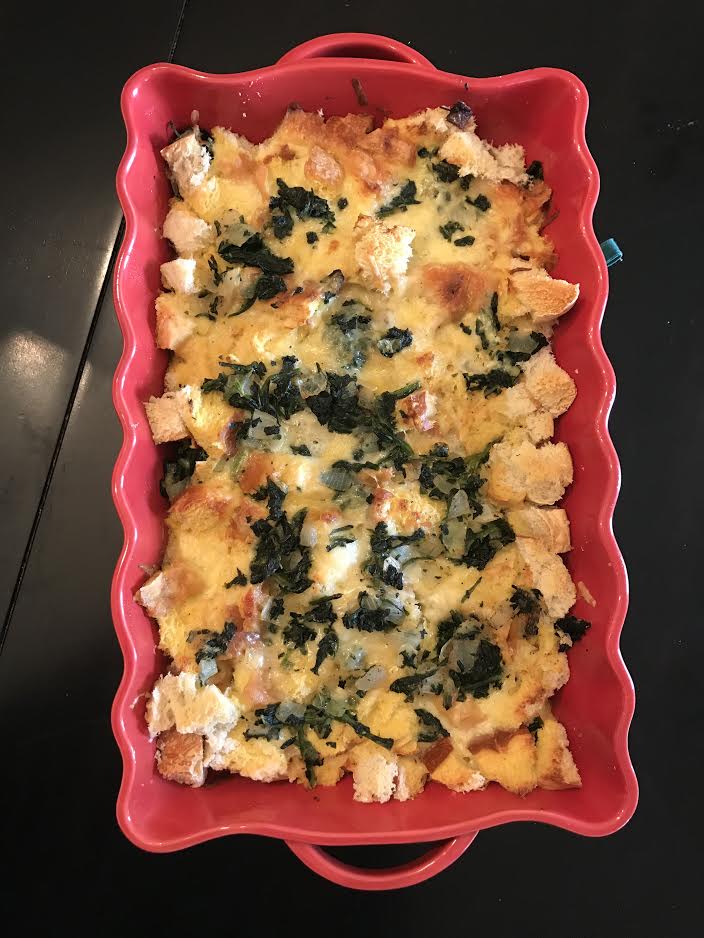 Cheesy Spinach Strata Recipe | Sauder's Eggs